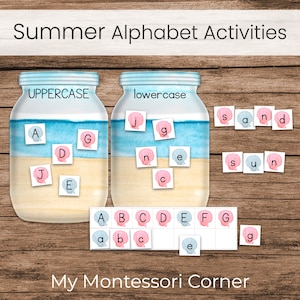 Summer Moveable Alphabet Seashell Activities (montessori Preschool ...