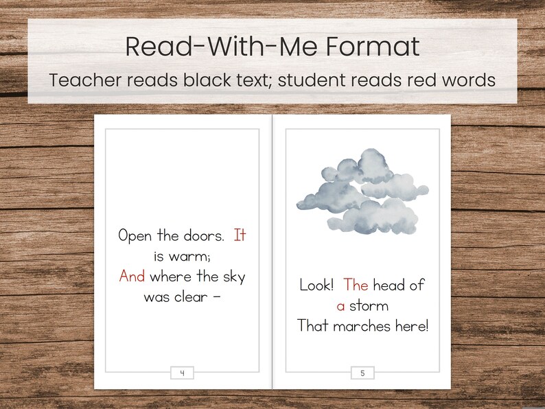 Spring Poetry Read-with-me Readers (decodable CVC and Sight Words) - Etsy