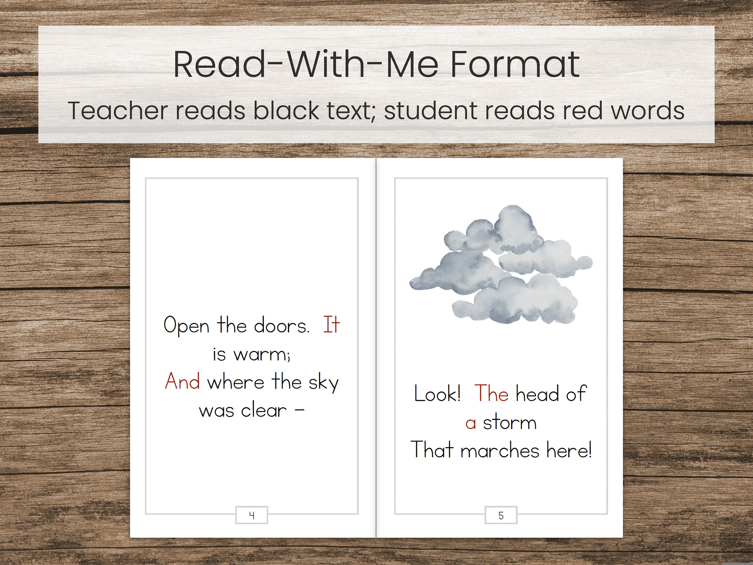 Spring Poetry Read-with-me Readers (decodable CVC and Sight Words) - Etsy