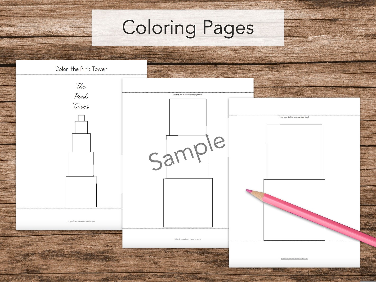 Montessori Pink Tower Printable Activities - Etsy