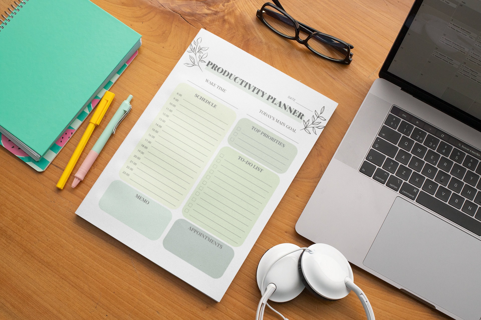 Productivity Planner Printable, Instant Download, Daily to Do List ...