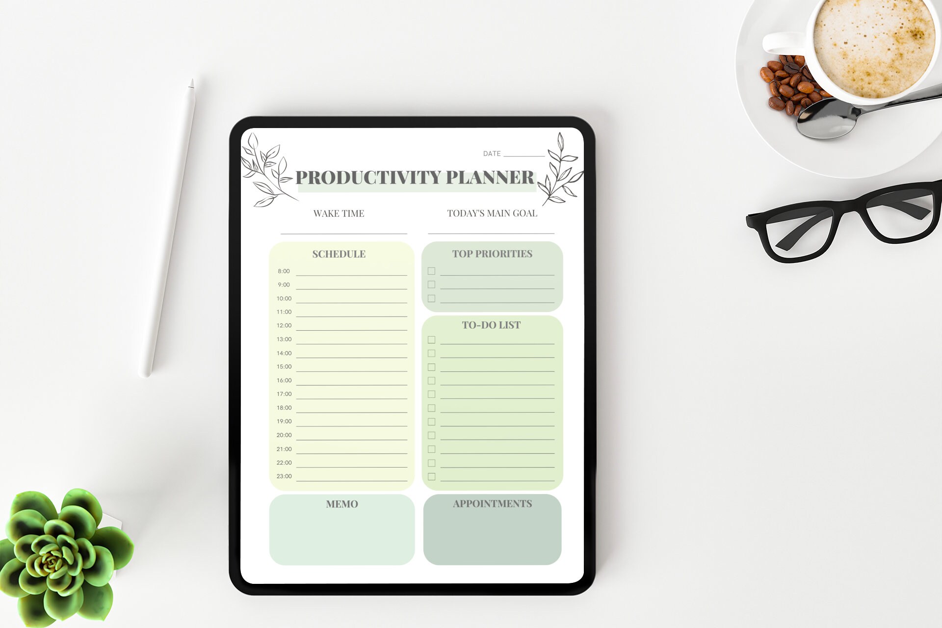 Productivity Planner Printable, Instant Download, Daily to Do List ...