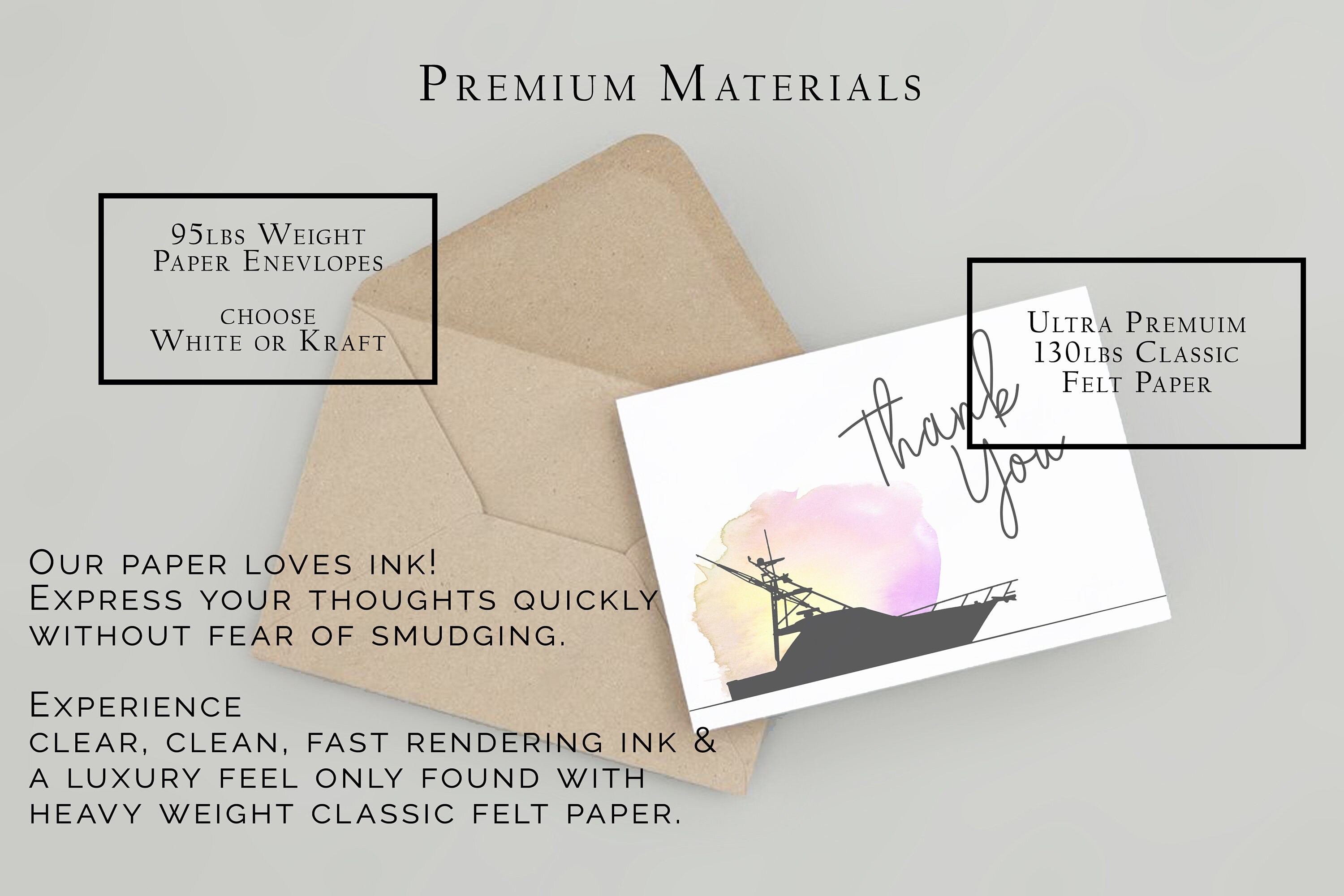 Personalized Backpacking Camp Note Cards Set of 25 130lbs Classic Felt ...