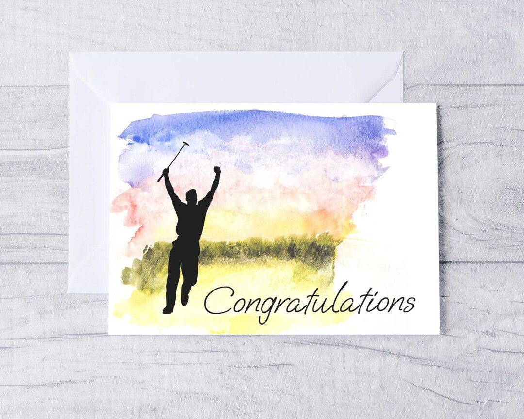 Congratulations Golf Greeting Card - Etsy