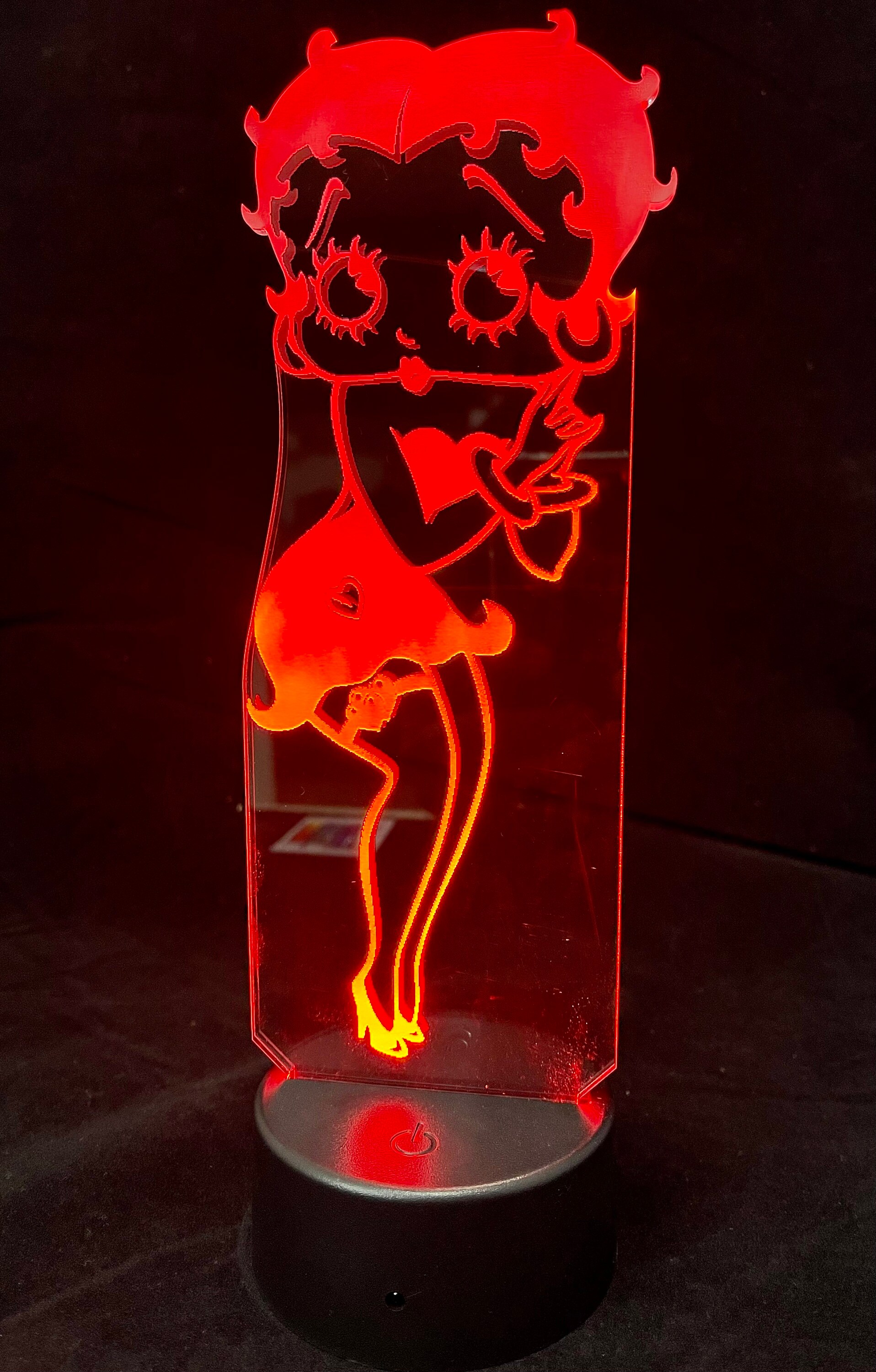 Betty Boop LED Acrylic Lamp - Etsy