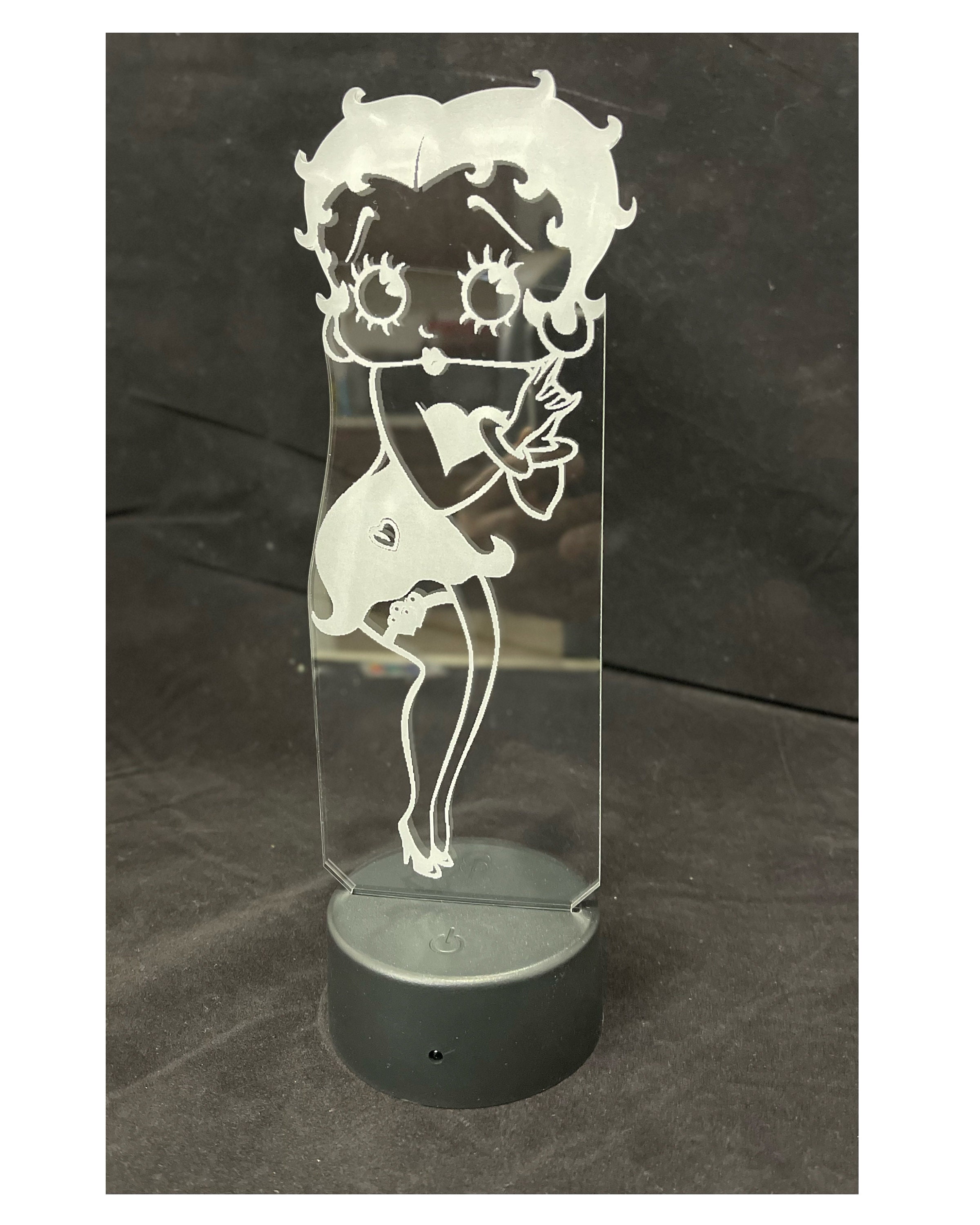 Betty Boop LED Acrylic Lamp - Etsy
