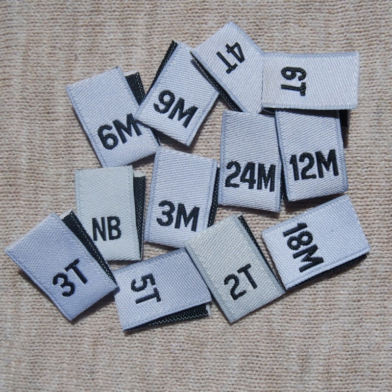 Woven Size Label 3t - Etsy