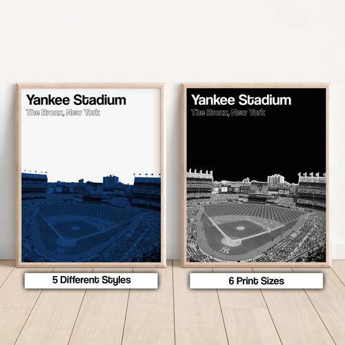 Yankee Stadium New York Yankees Poster Baseball Wall Art - Etsy