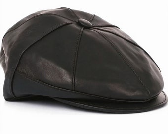 Leather 8 Panel Cap - Etsy
