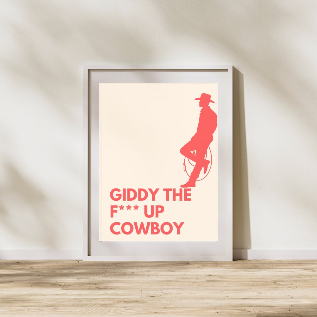 Giddy up Cowboy Digital Print | Wild West | Western | Trendy Wall Art ...