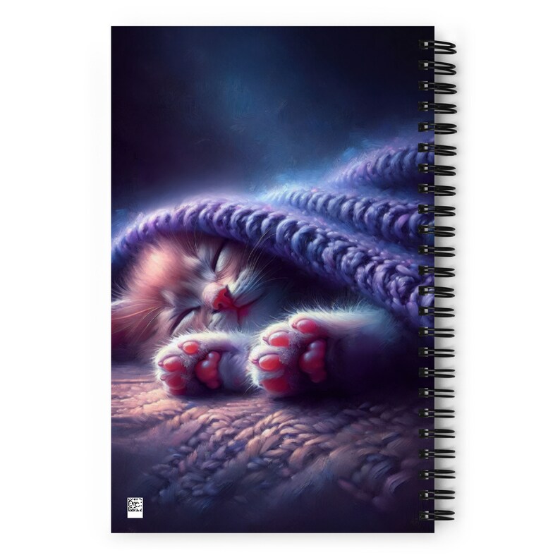 Cozy Kitten Beans Journal Cute Cat Notebook, Whimsical Kitten Cover ...