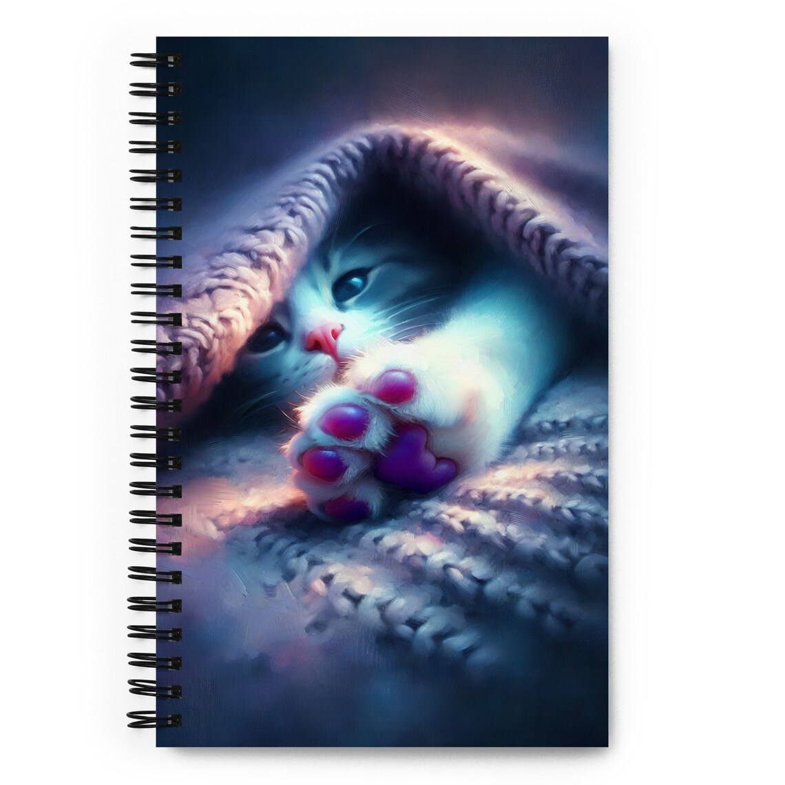 Cozy Kitten Beans Journal Cute Cat Notebook, Whimsical Kitten Cover ...
