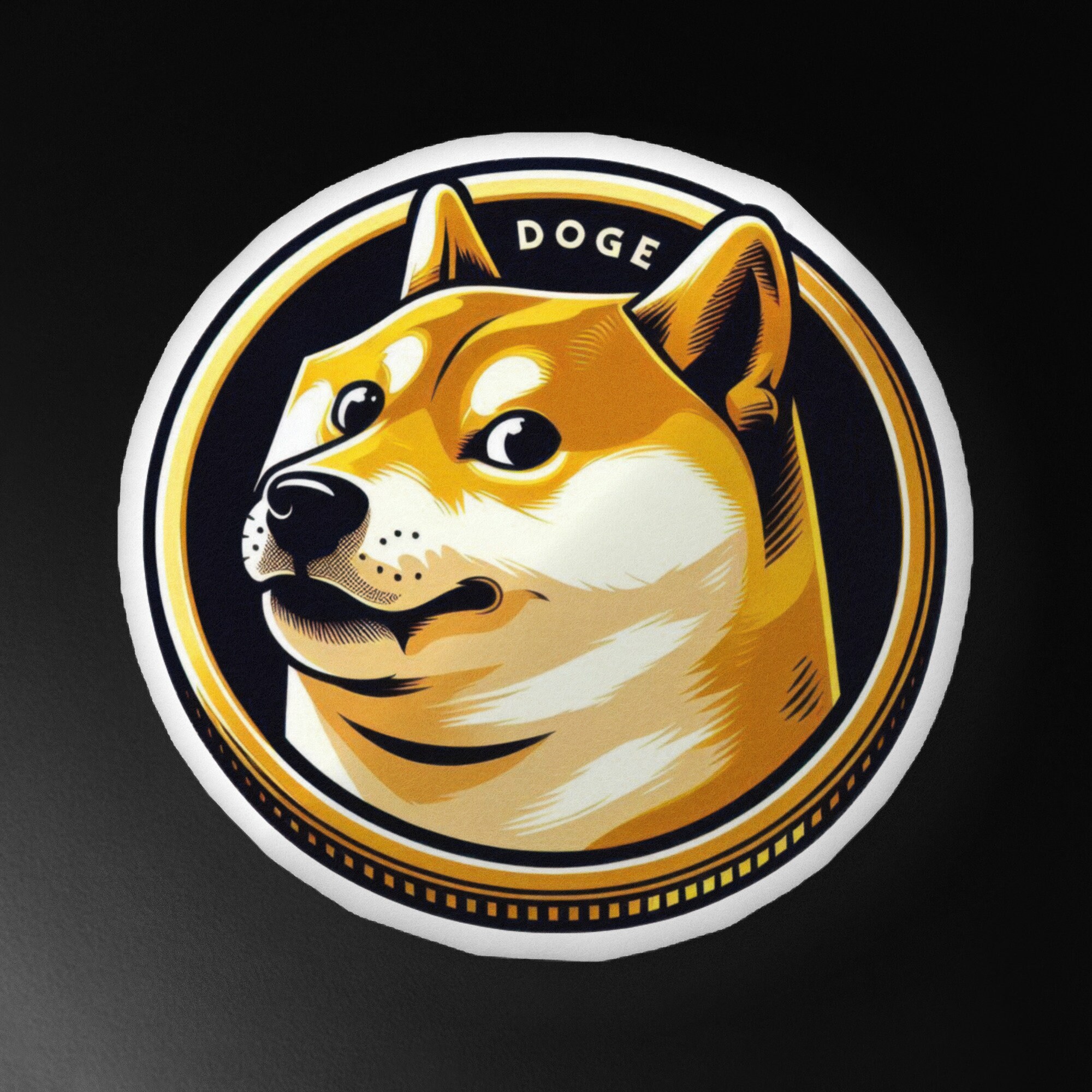 Dogecoin Pillow Iconic Doge Meme Pillow for Crypto Enthusiasts - Etsy