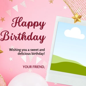 Digital, Customizable Birthday Cards - Etsy