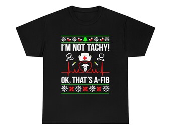 Nurse Tachy Christmas Tshirt - Etsy