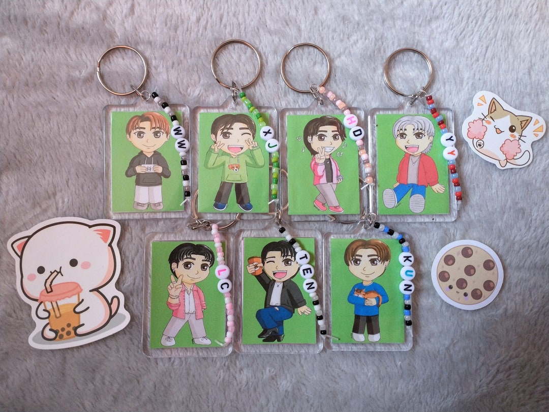 Wayv Chibi-fied Bias K-pop Keyring Gift - Etsy