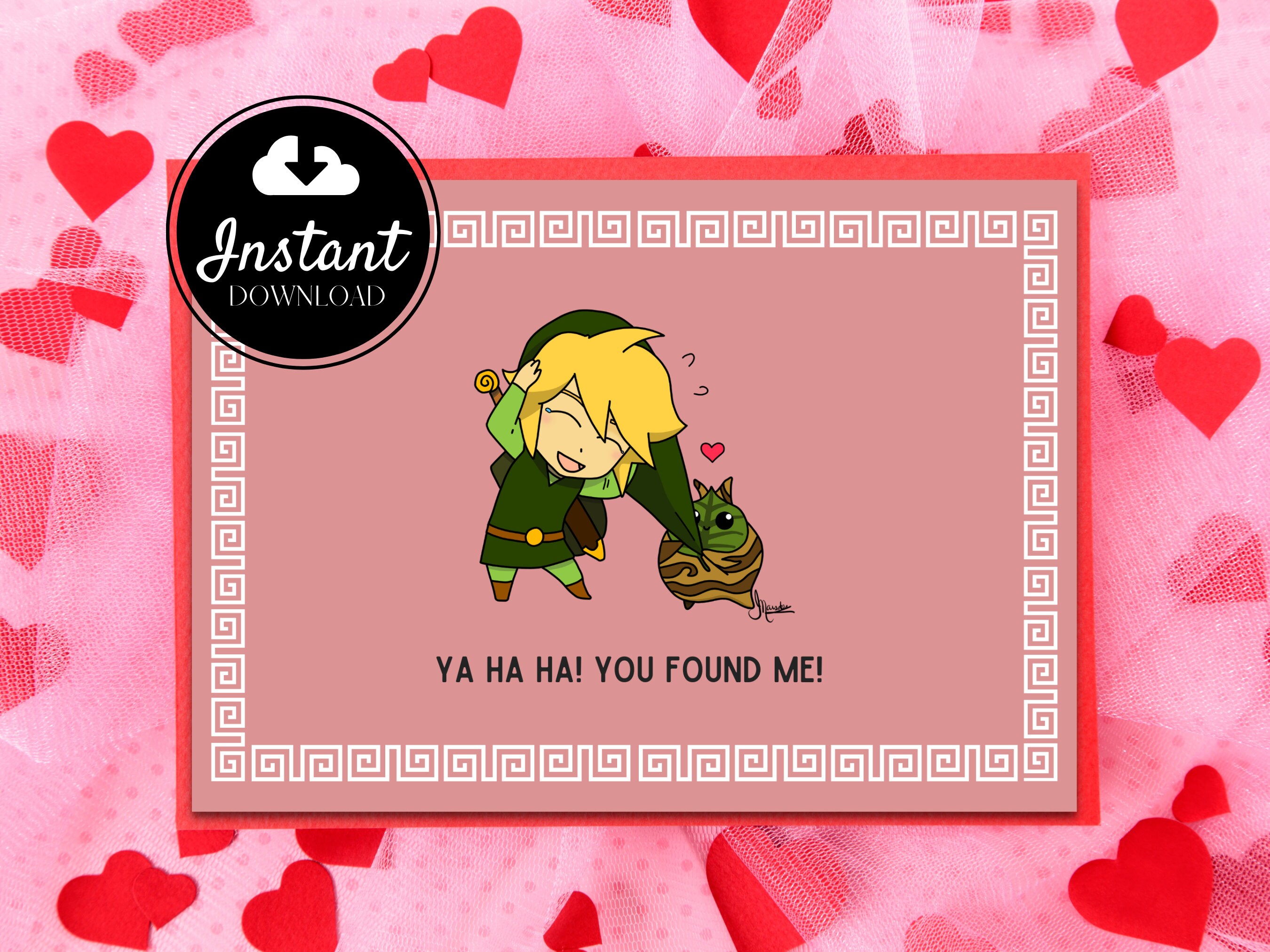 Printable Valentines Anniversary Card | Original Art Drawing | Cute ...