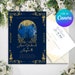 LOTR Wedding Invitation | Sapphire, Gold, and Fantasy Design (digital ...
