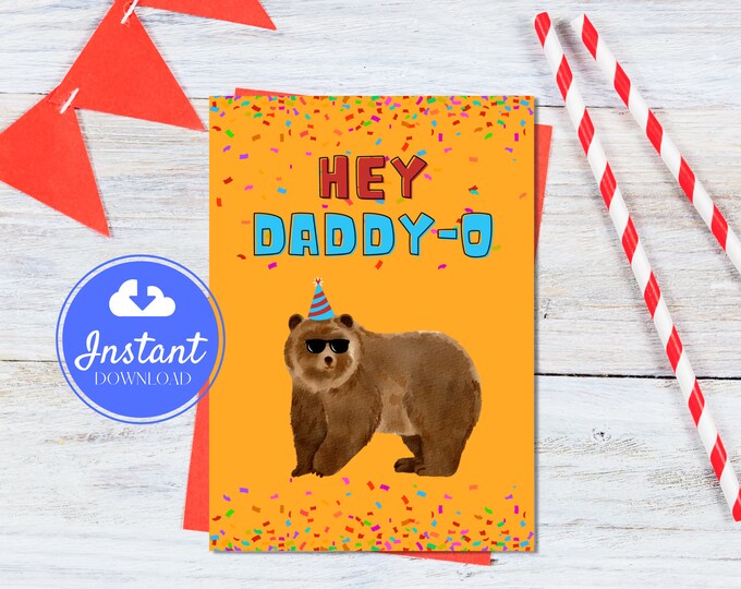 Father's Day Printable Card Digital Card Digital Download Fathers Day ...