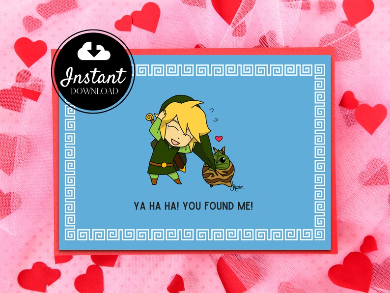 Printable Valentines Anniversary Card | Original Art Drawing | Cute ...