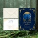 Tolkien Inspired Wedding Invitation LOTR Sapphire and Gold | Invitation ...
