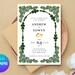 Tolkien Inspired Wedding Invitation | 4 Pack | Canva Template | Digital ...