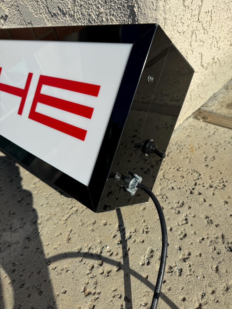 Porsche Light up Box Sign - Etsy