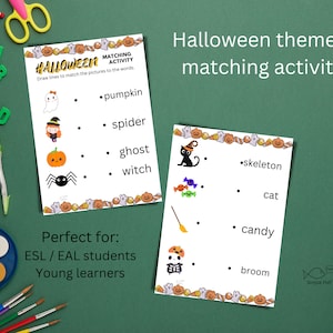 Printable Halloween Activity Pack for ESL/EAL Students, Young Learners ...