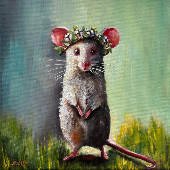 Mouse Whimsical Paintings