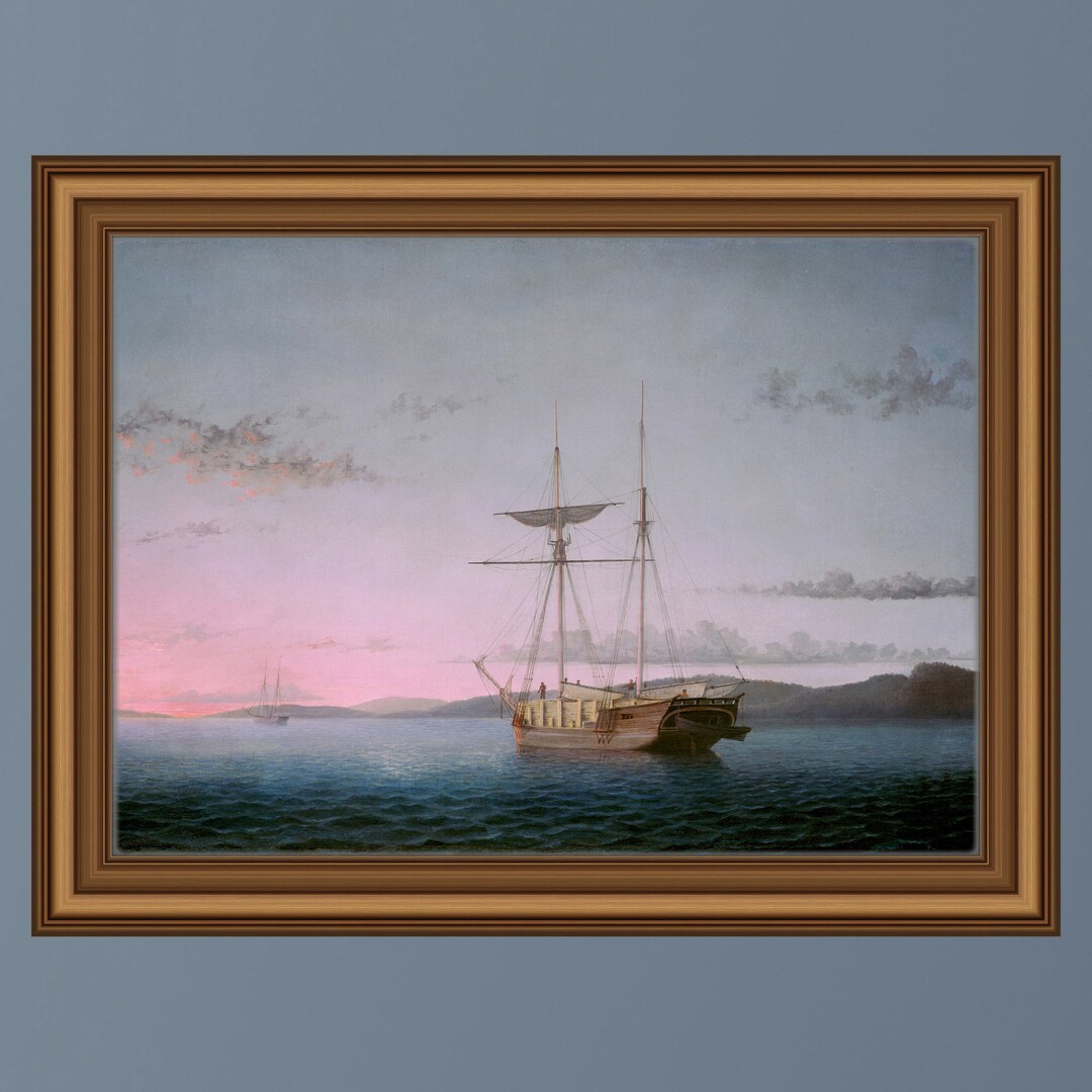 Vintage Sailing Ships Maritime Art Nautical Seascape Oil - Etsy