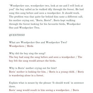 The Rather Boring Book of Comprehension Passages - Etsy