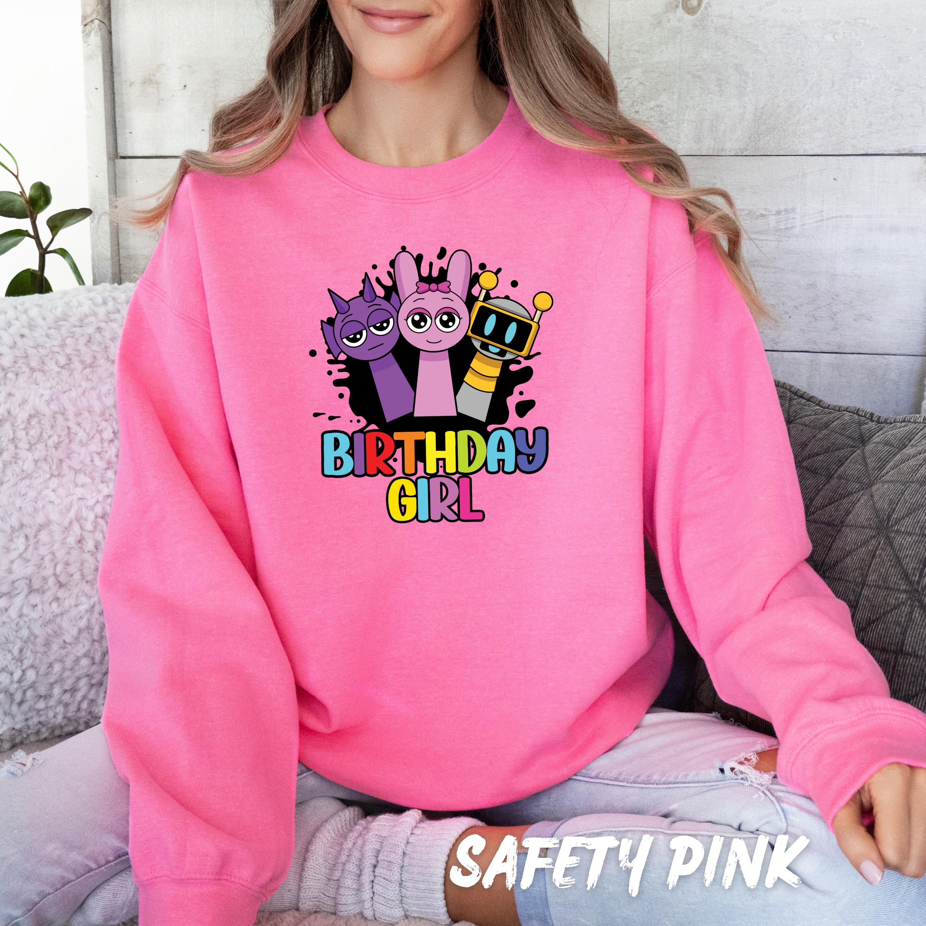 Customized Sprunki Birthday Sweatshirt Personalized Birthday Shirt ...