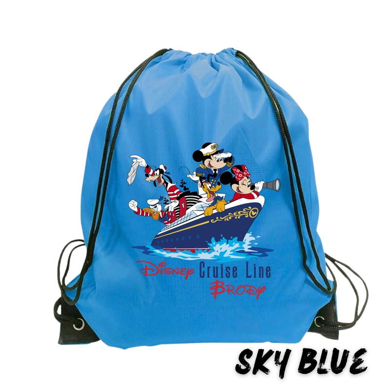 Personalized Disney Cruise Drawstring Backpack – Family Vacation Bag ...