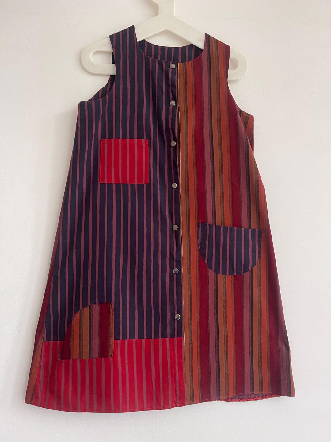 Finnish Gilet Waistcoat Smock Vuokko Marimekko Iloinen Takki Pockets ...