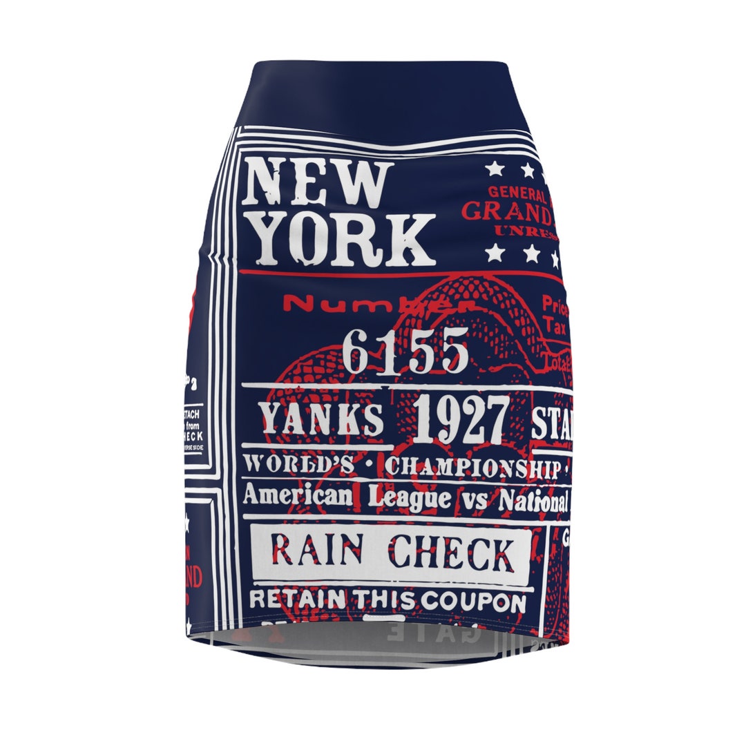 New York Baseball Pencil Skirt - Yanks (v1) Sports Fashion Gift Spring ...
