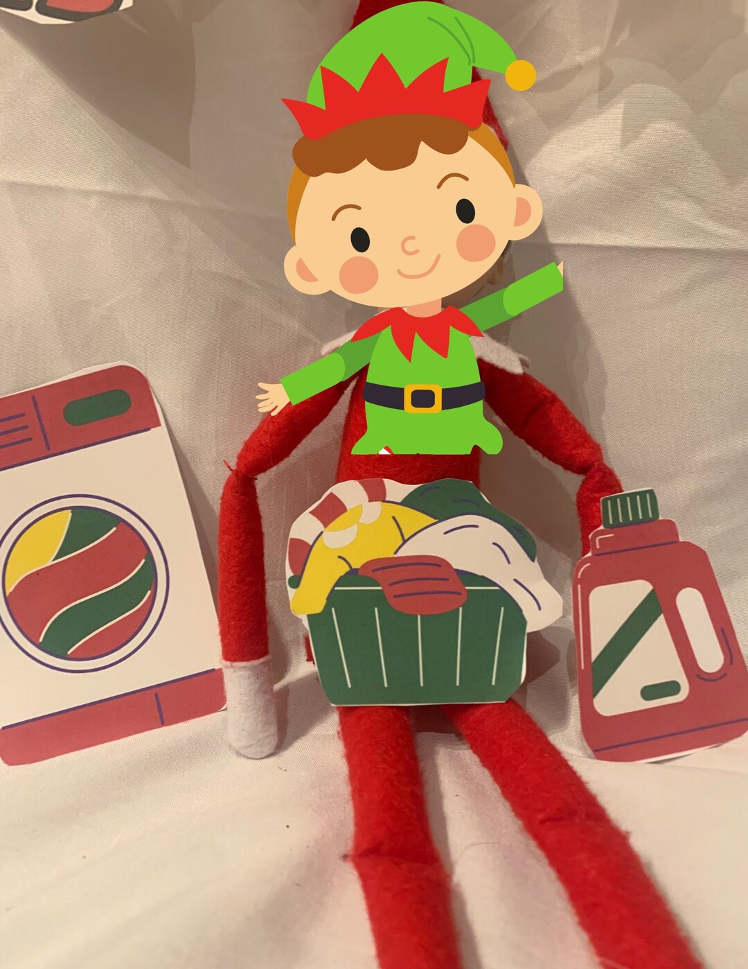 Elf Printable Laundry Day Elf Printable Elf Props Printable - Etsy