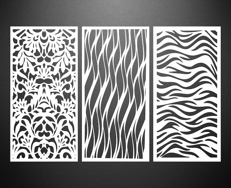 Decorative Panel, Modern Laser Cut Panel Designs Digital Files for CNC ...