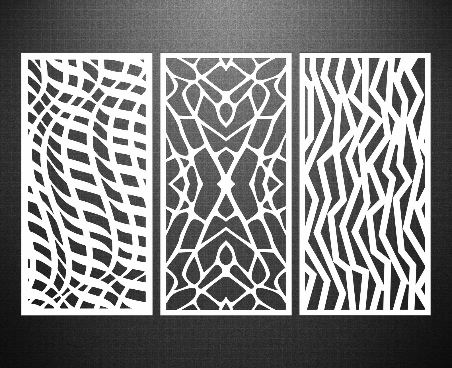 Decorative Panel, Modern Laser Cut Panel Designs Digital Files for CNC ...