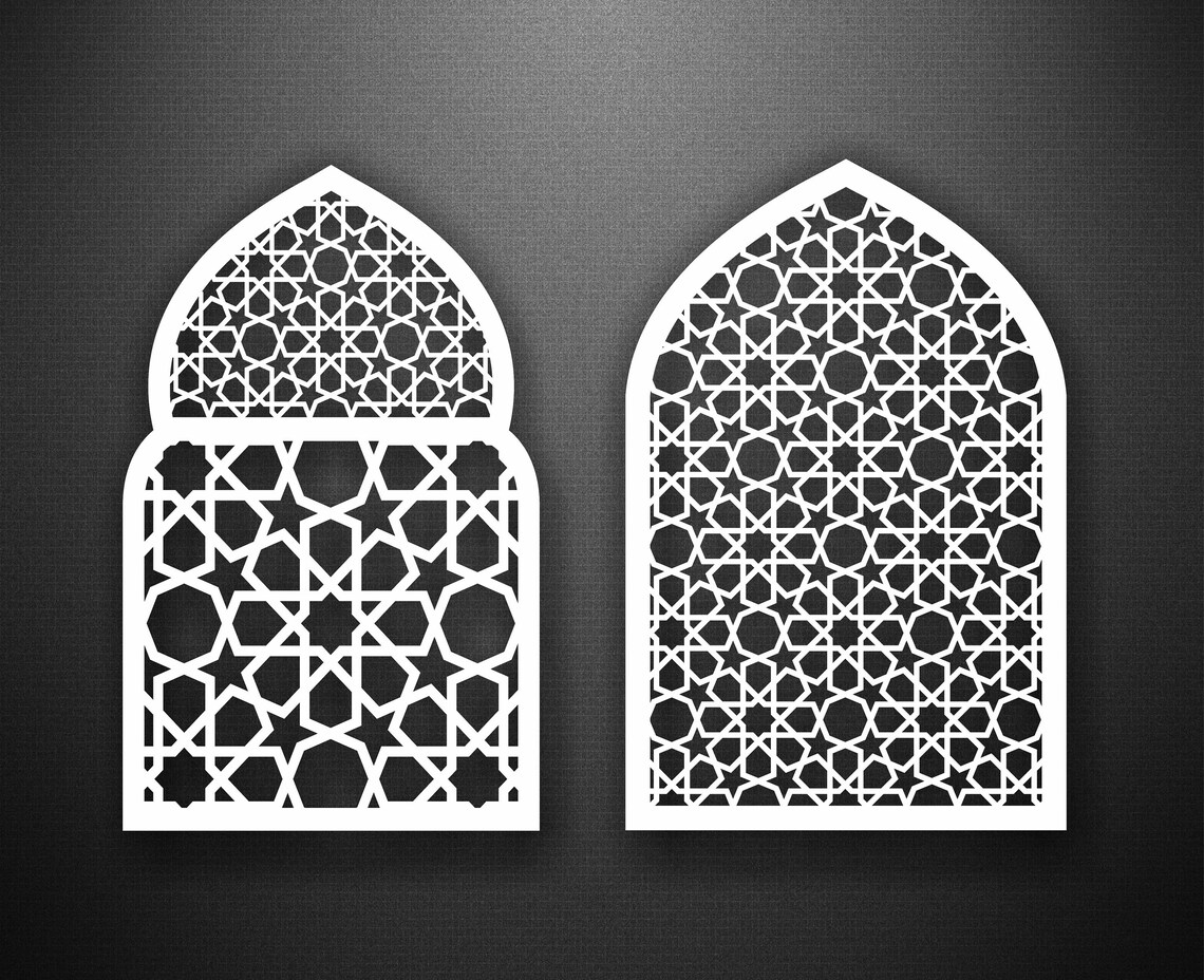 Moroccan Decor Arch Window Graphic, Files Dxf, Svg,ai, Cdr, Eps - Etsy