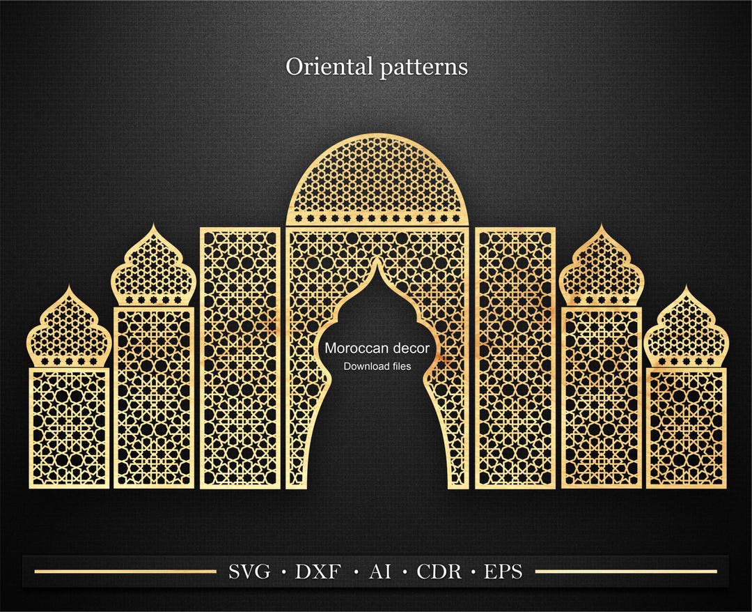 Decorative Moroccan Islamic Wedding Arch, Modern Laser Cut Panel ...