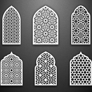 Moroccan Arch Window Graphic,arabic, Arch Window Decor With Islamic ...