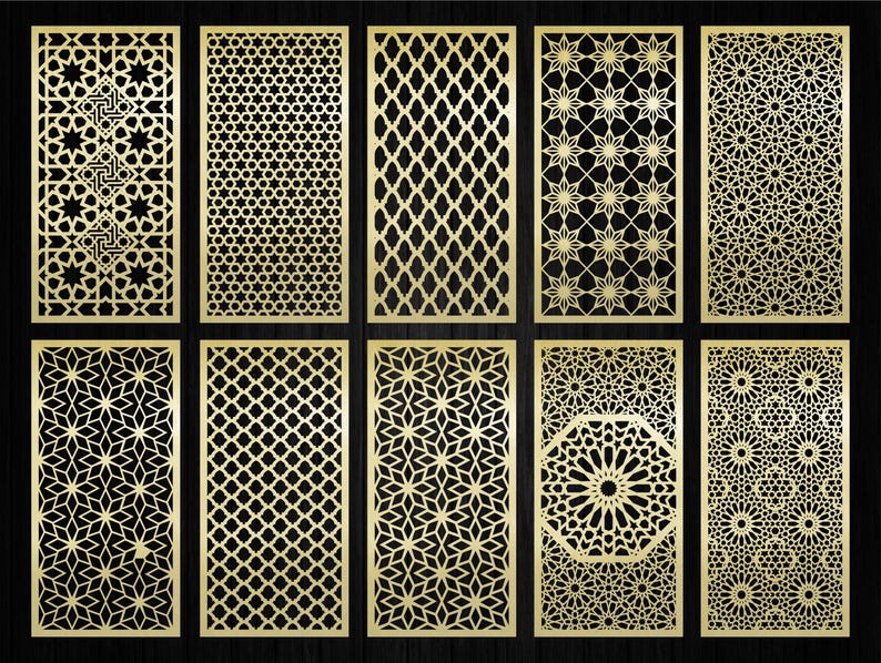 Decorative Arabic Panel, Modern Laser Cut Panel Designs - Digital Files ...