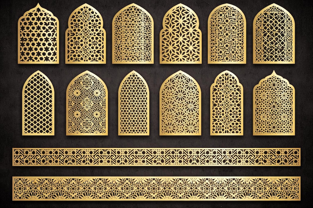 Arch Windows Arabic, Moroccan Patterns, Arabic, Arch window decor with ...