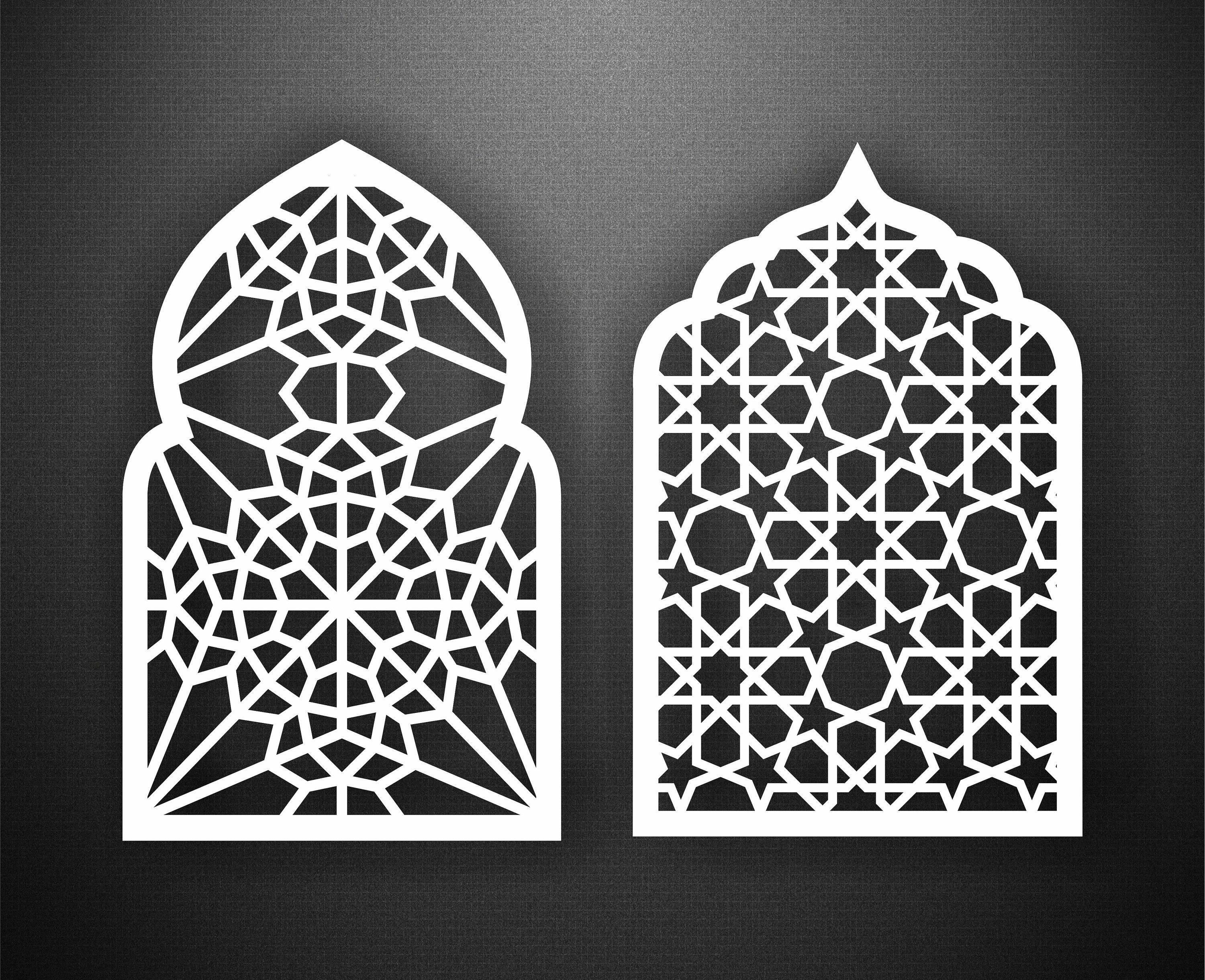 Moroccan Decor Arch Window Graphic, Files Dxf, Svg,ai, Cdr, Eps - Etsy