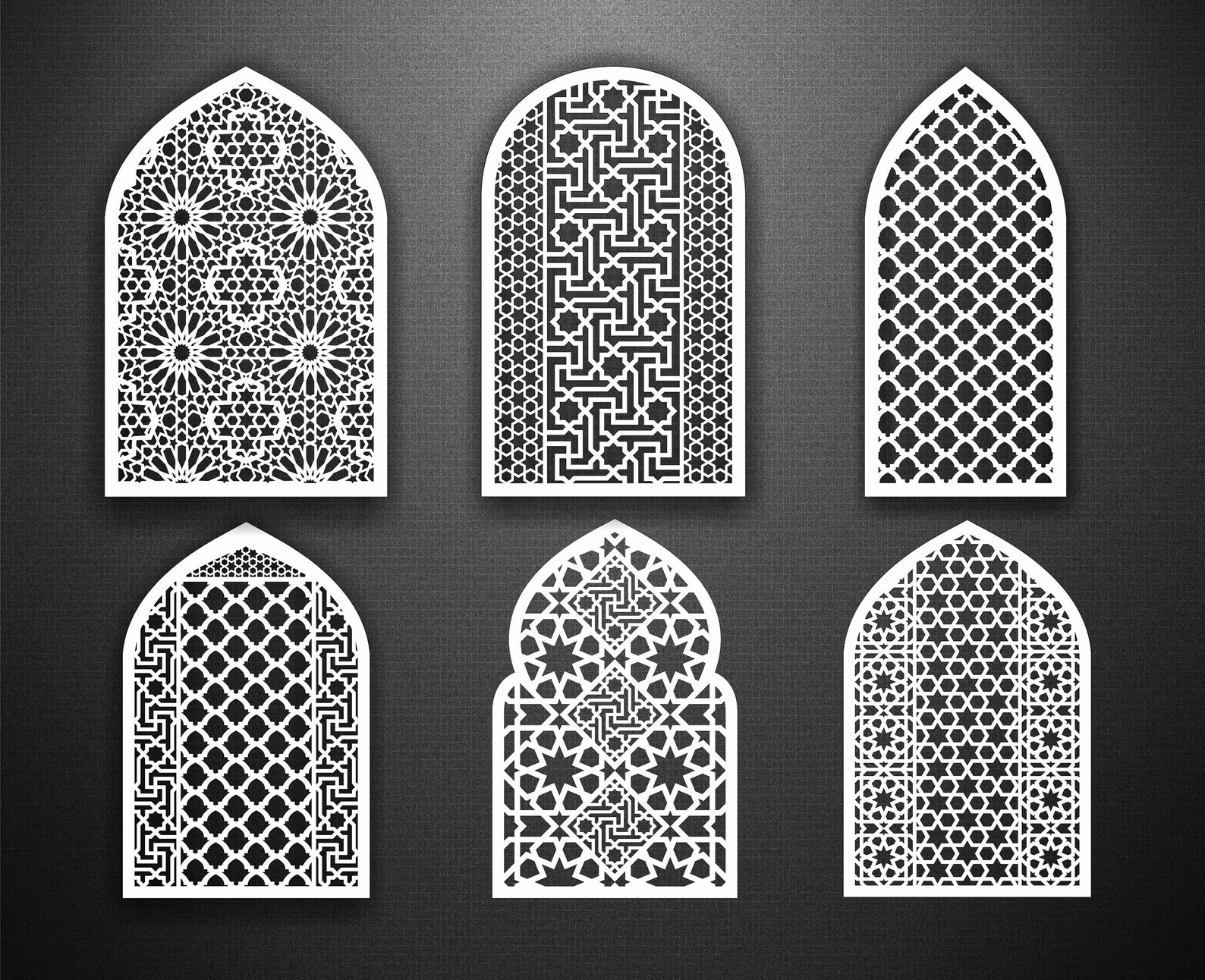 Moroccan Arch Window Graphic,arabic, Arch Window Decor With Islamic ...