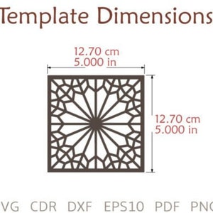 15 Moroccan Panels Arabic SVG Laser Cut - Etsy