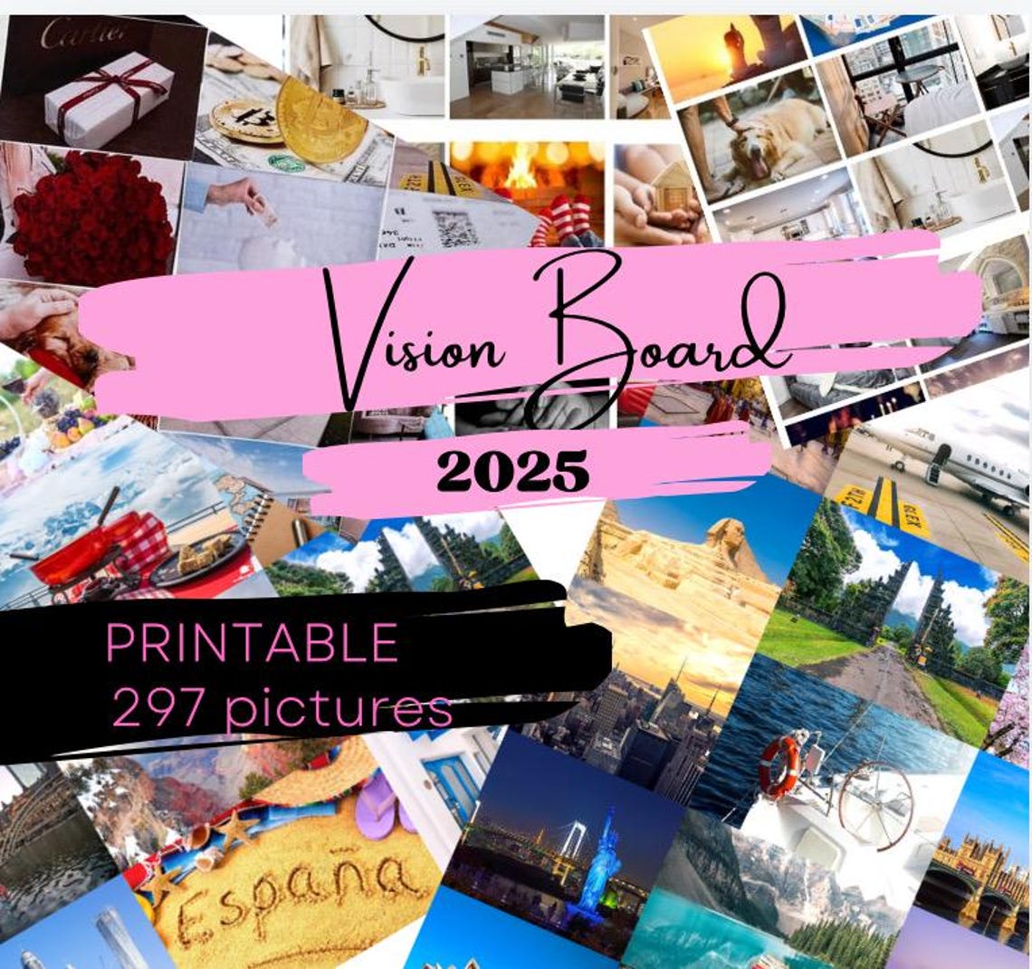 Feng Shui Vision Board Kit I Printable Vision Board Kit I Manifest 2025 ...