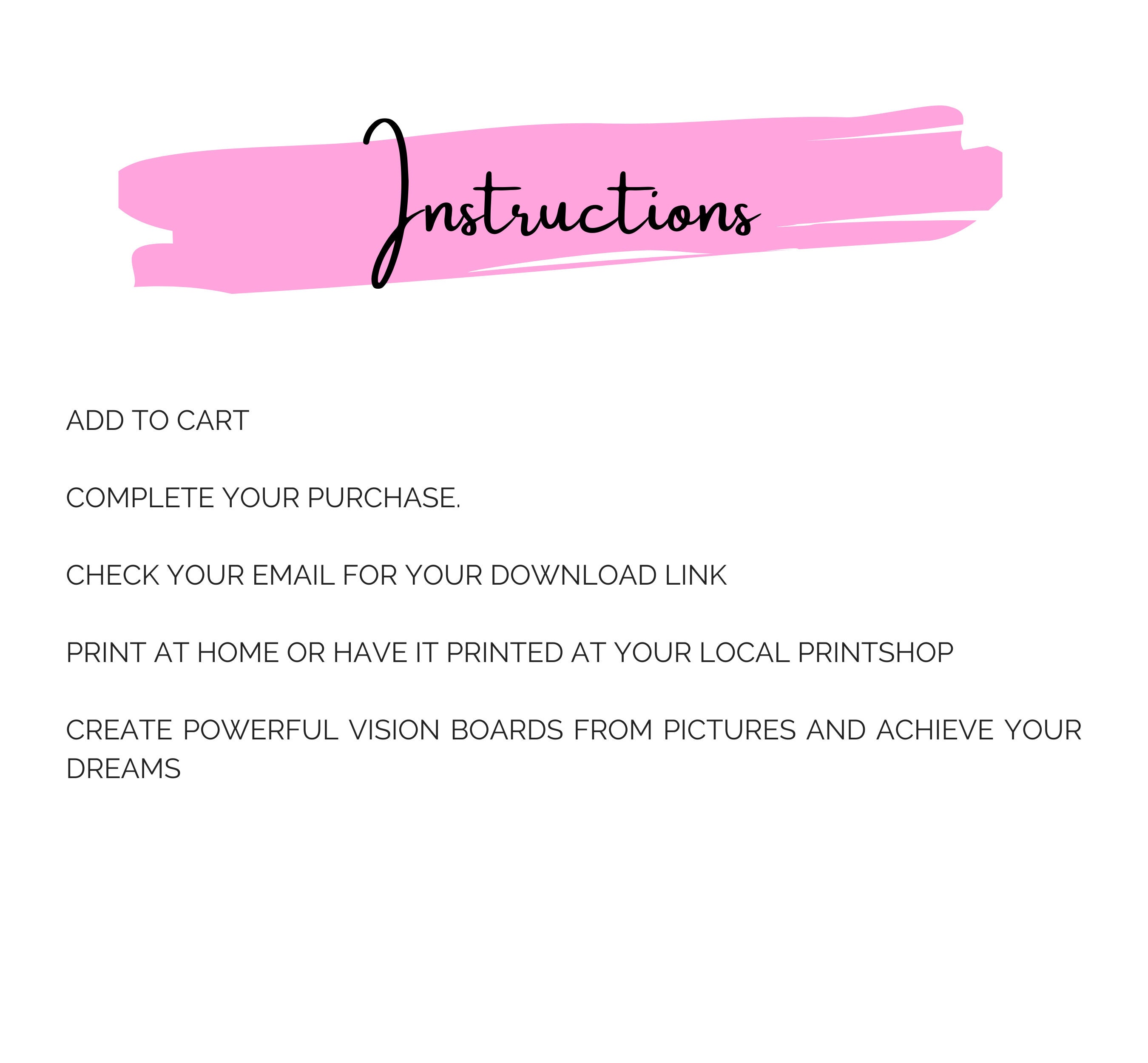 Feng Shui Vision Board I Printable Vision Board Kit I Manifest 2024 ...