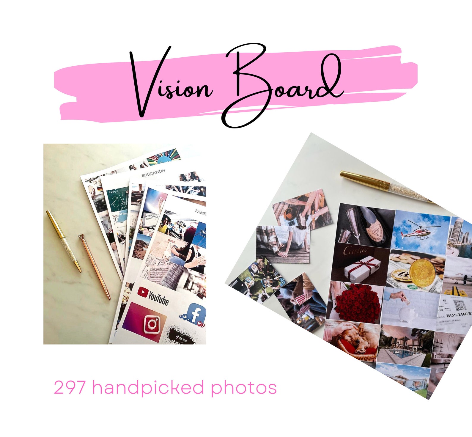 Feng Shui Vision Board Kit I Printable Vision Board Kit I Manifest 2025 ...
