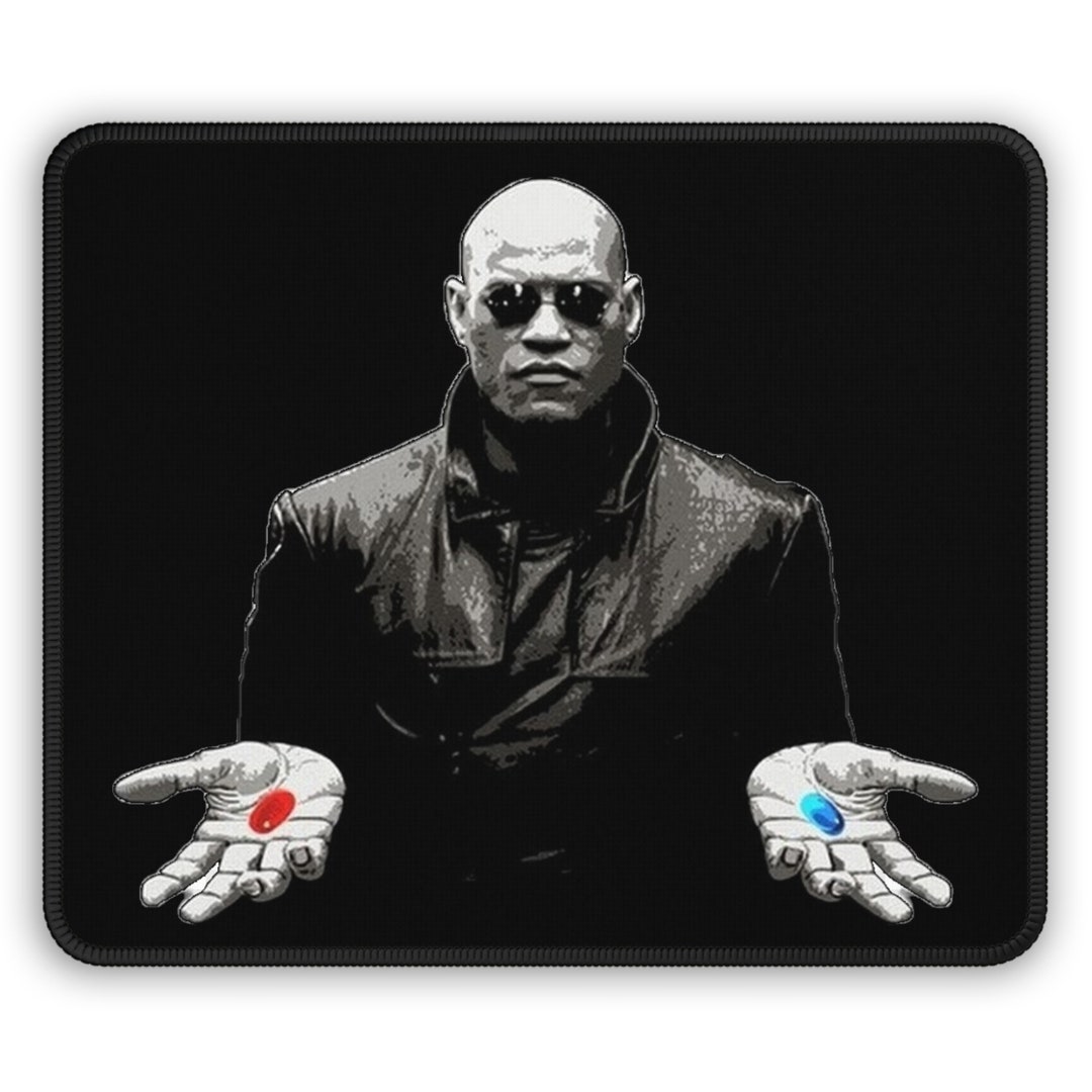 The Matrix Morpheus Red OR BLUE PILL Gaming Mouse Pad - Etsy